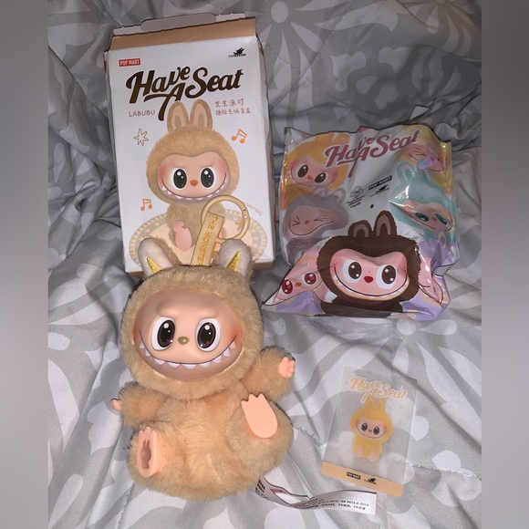 pop mart | Accessories | New Pop Mart Have A Seat Labubu Monster Baba ...